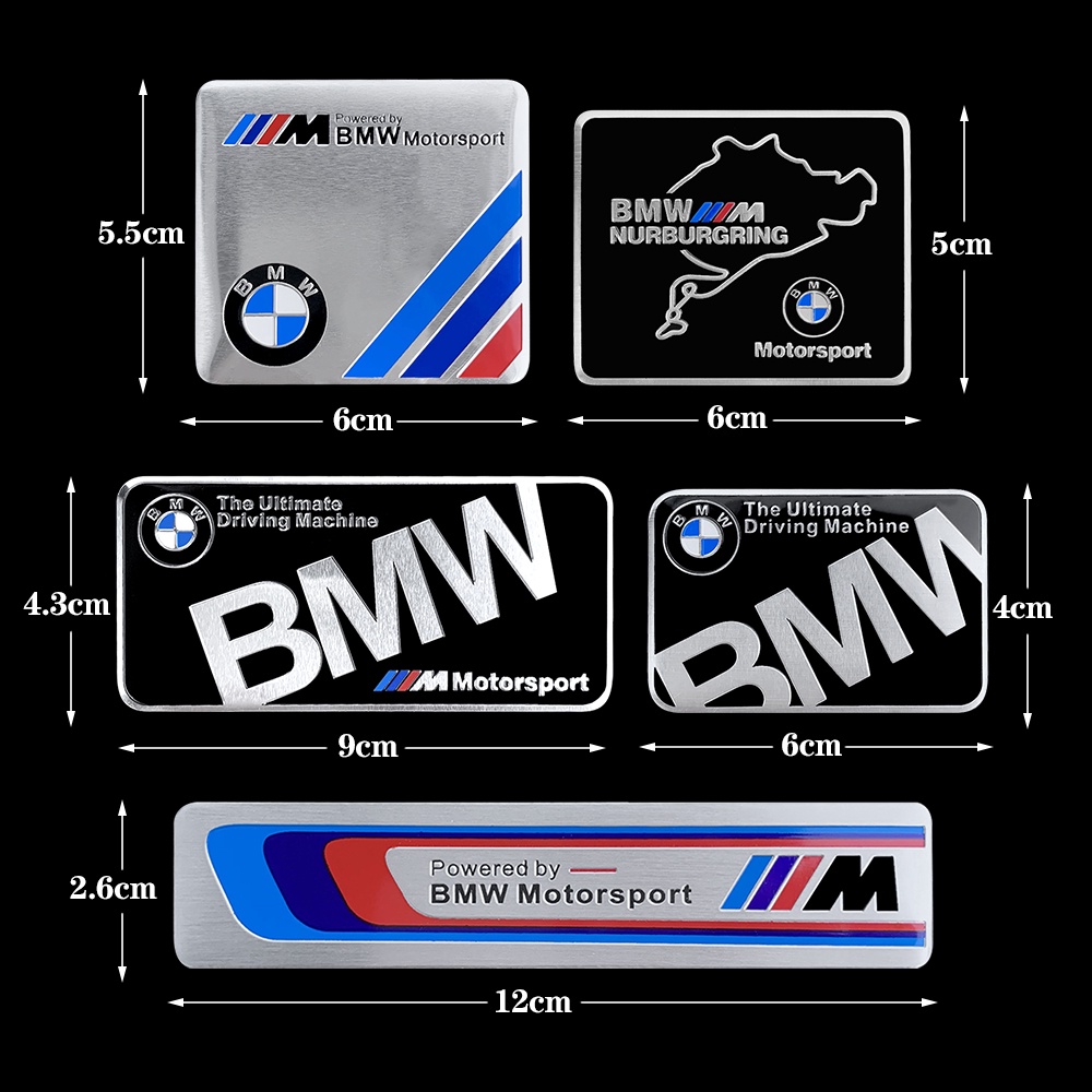 BMW New Performance Motorsport Metal Logo Car Label Tag Aluminum Emblem ...