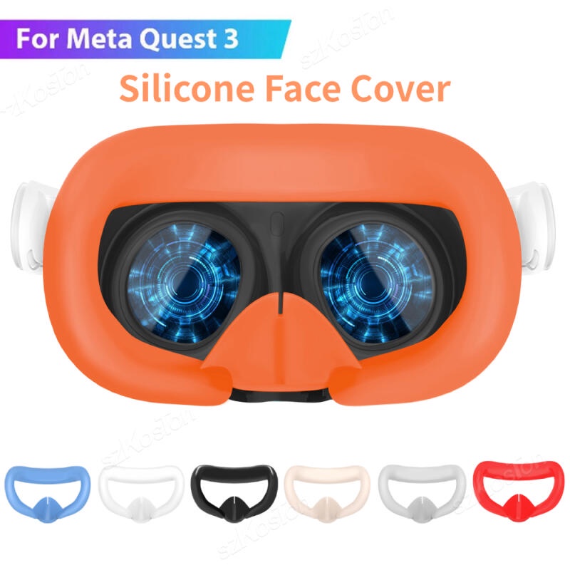 [READY STOCK] VR Face Cover For Meta Quest 3 Silicone Case Replacement ...