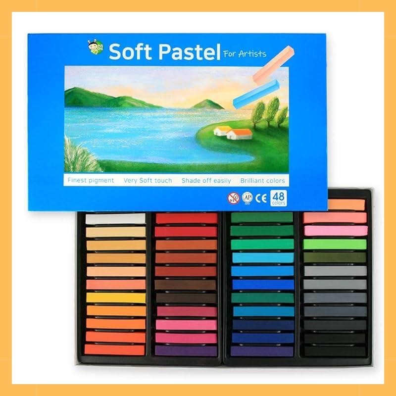 (48 colors) HASHI Professional Non-toxic Soft Pastel Set - Chalk Pastel ...