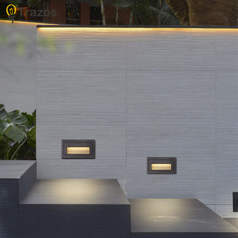 IP65 Outdoor Wall Sconce Lamp Waterproof LED Step Light Outdoor ...
