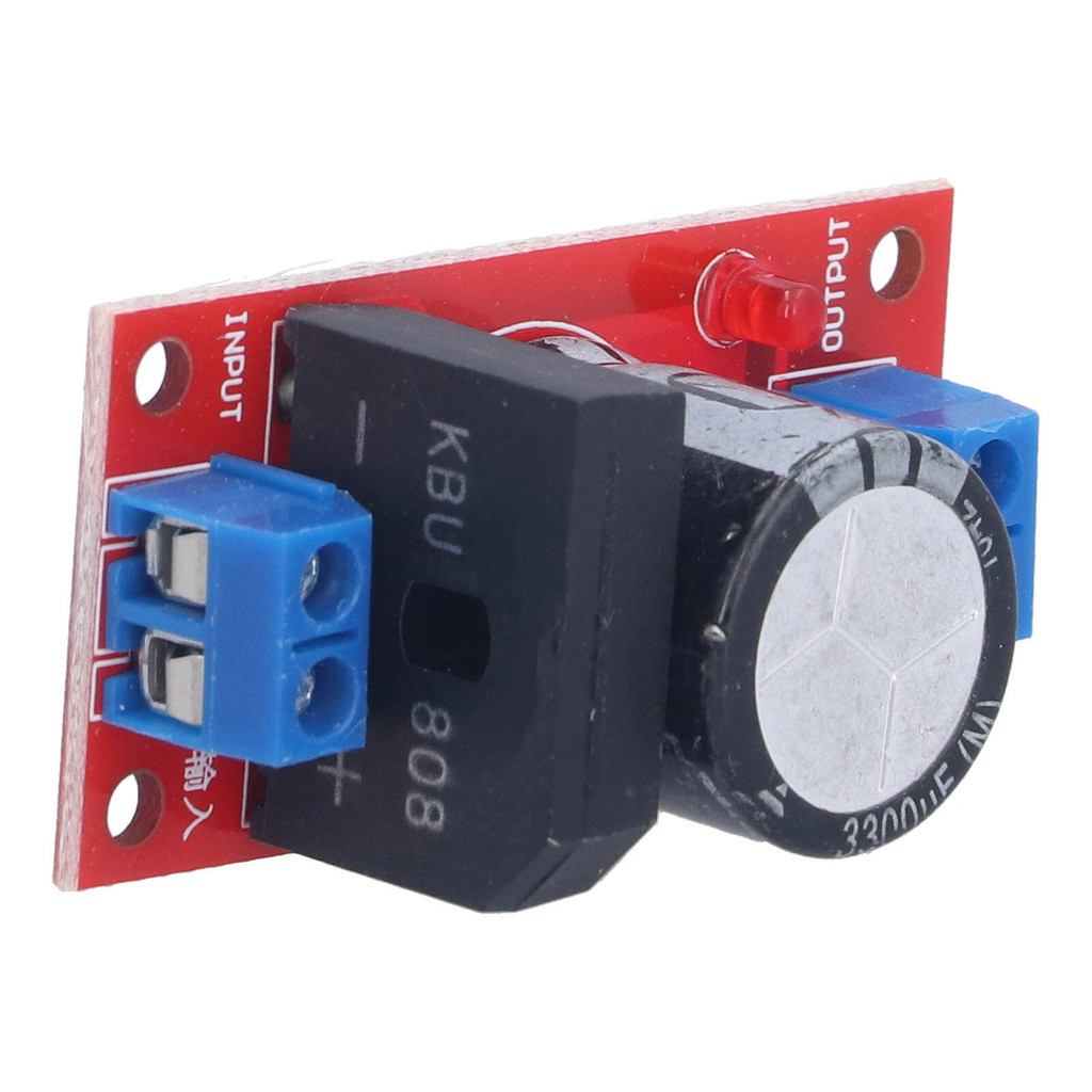 Rectifier Filter Power Board 8A AC to DC Electrical Accessory with Red LED Indicator - UniTop