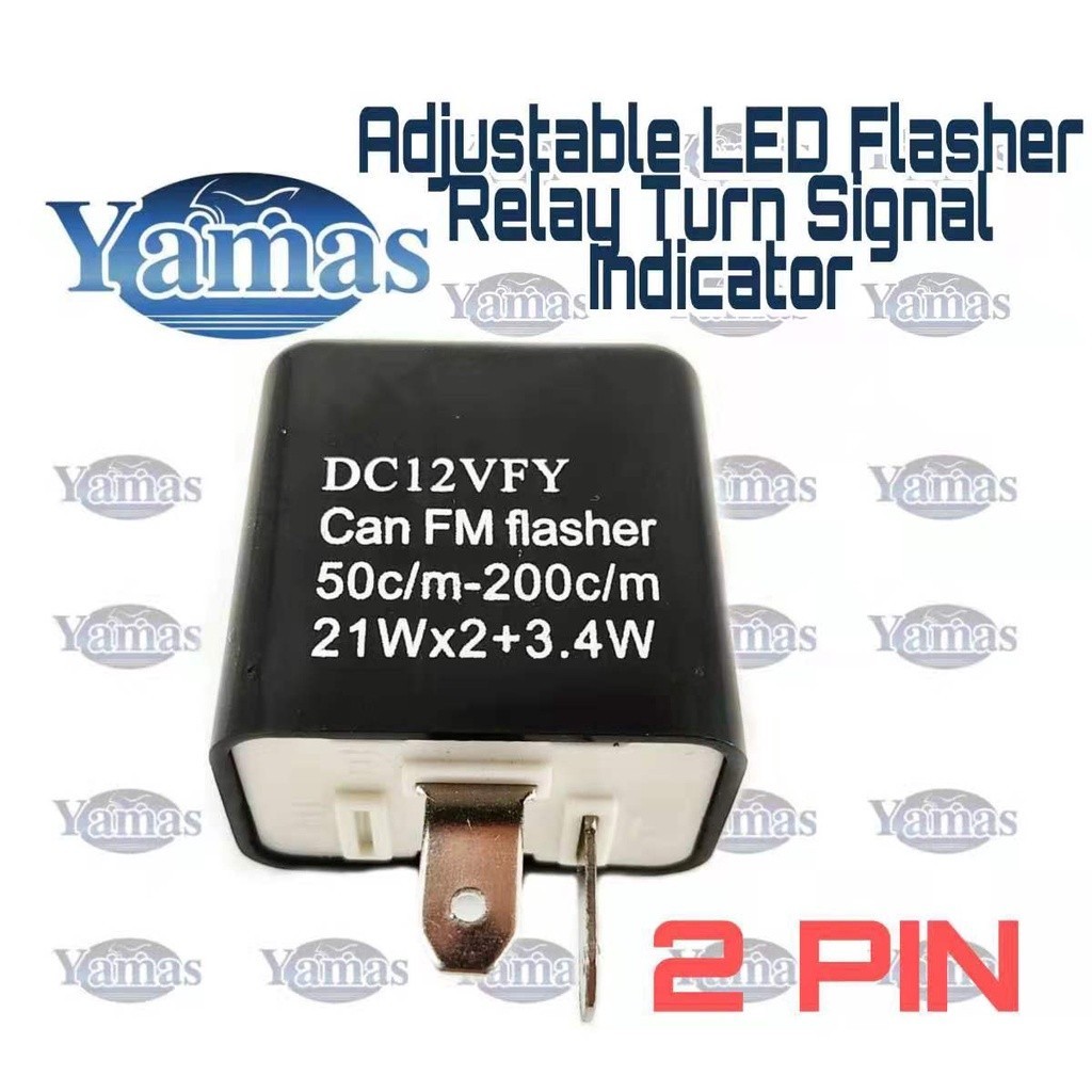 12V Motorcycle Blinker Adjustable LED Flasher Relay Turn Signal ...