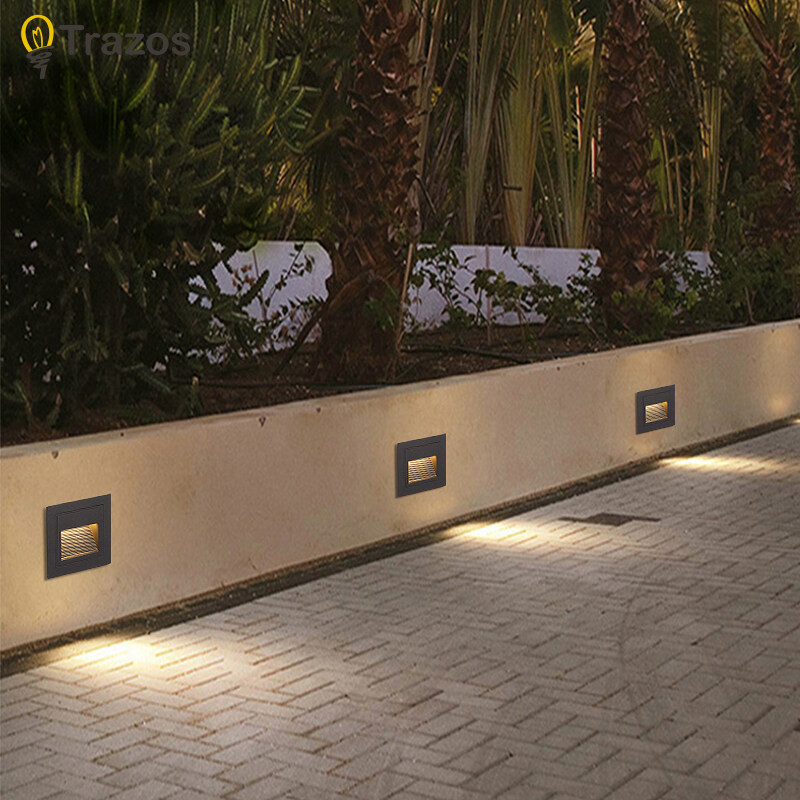IP65 Outdoor Wall Sconce Lamp Waterproof LED Step Light Outdoor ...
