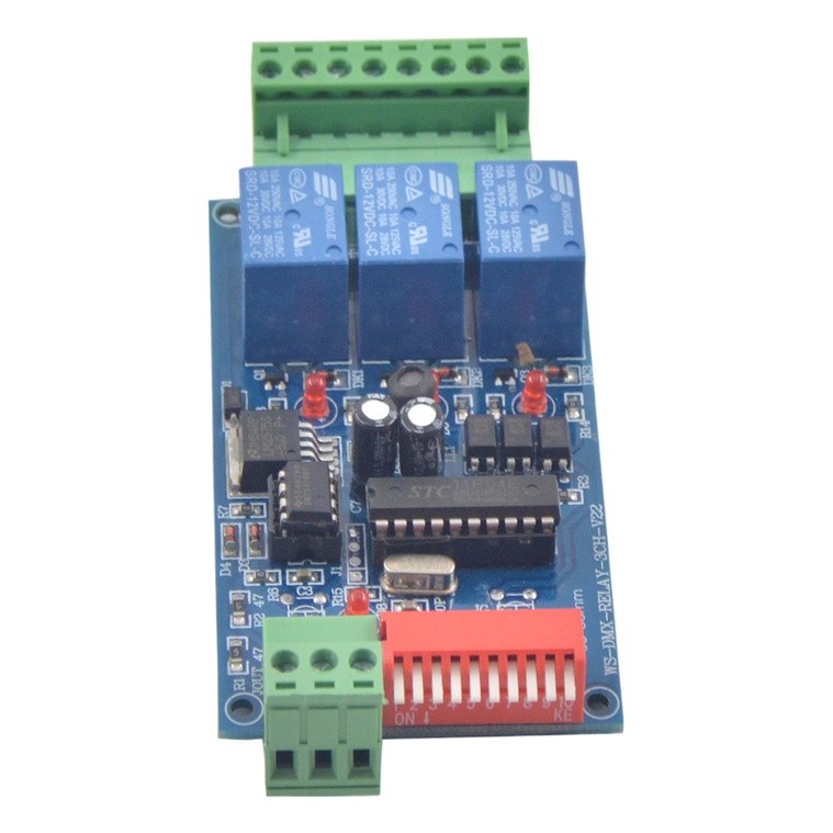 LED relay dmx512 decoder board relay module rgb control WS-DMX-RELAY ...
