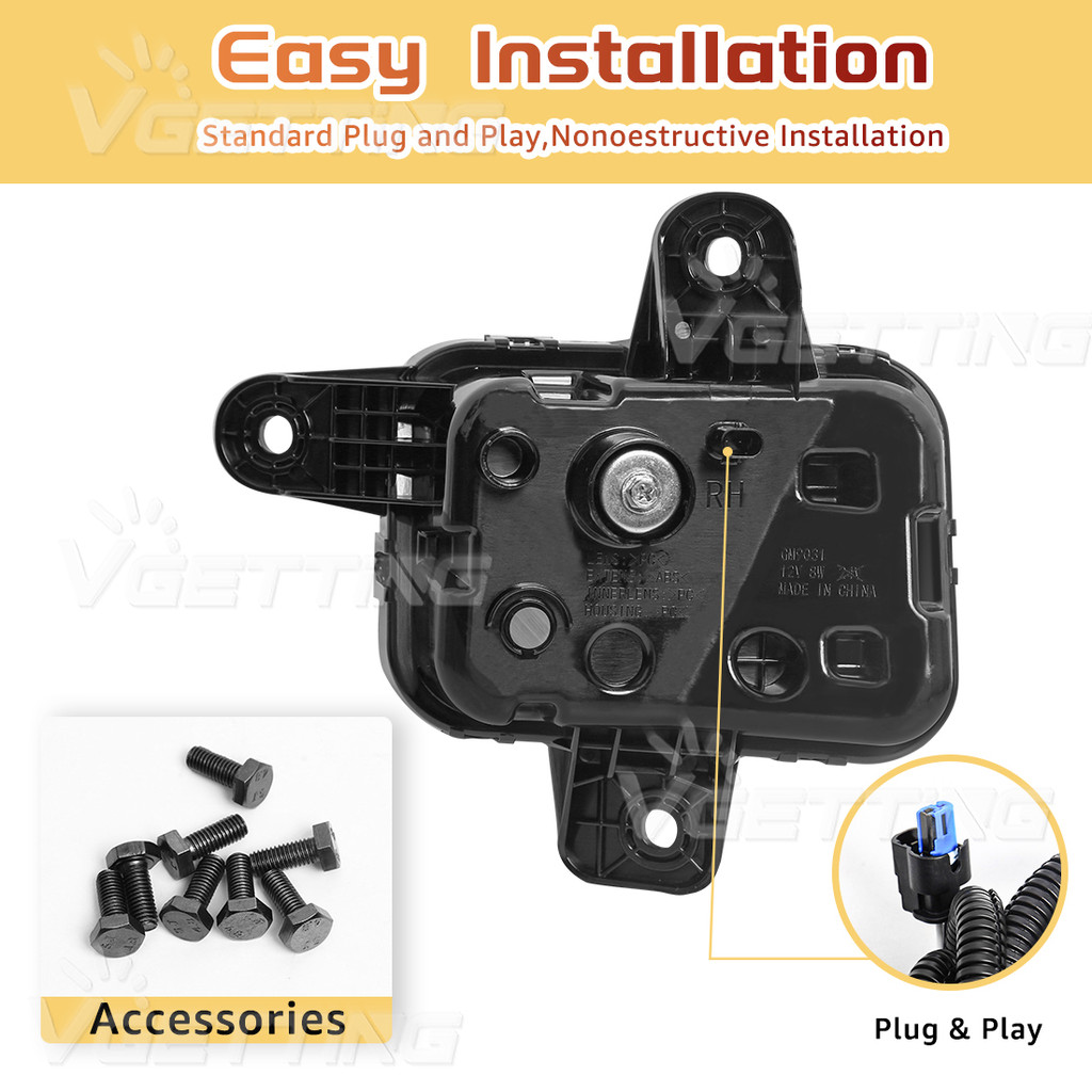 Car Fog Lamp Assembly For GMC Sierra 1500 2022 2023 2024 Front Bumper ...