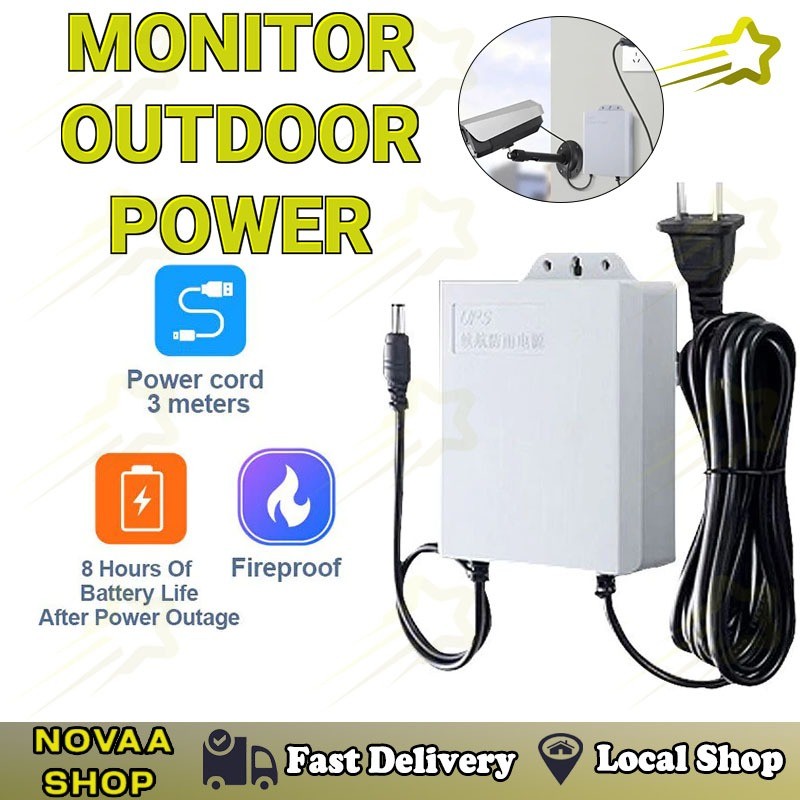 V380 PRO 12V 1.5A Uninterruptible Power Supply Mini UPS Battery Backup ...