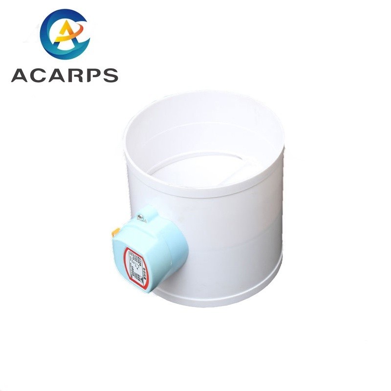 PVC Plastic HAVC Damper Electric Air Valve Motorized Check Pipe 75/110 ...
