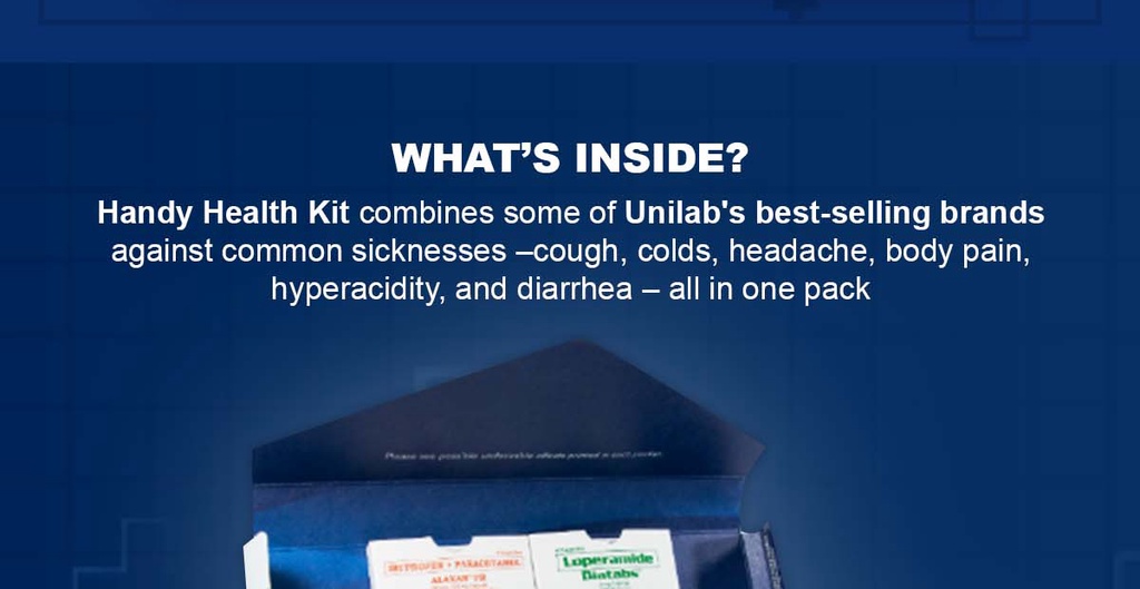 Unilab Handy Health Kit Set of 5-Medicines for First Aid and Medical ...