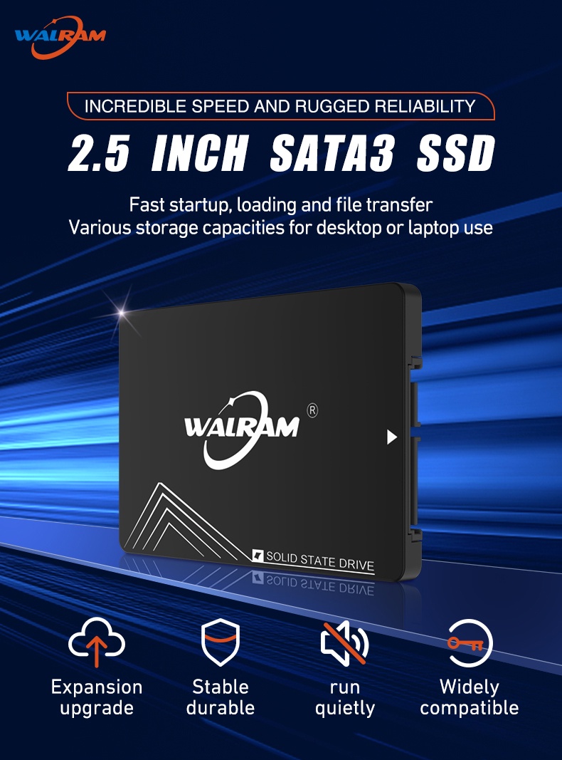 Walram SSD 120Gb 128Gb 240Gb 256Gb 500Gb 512Gb 1Tb SataIII Hard Drive ...