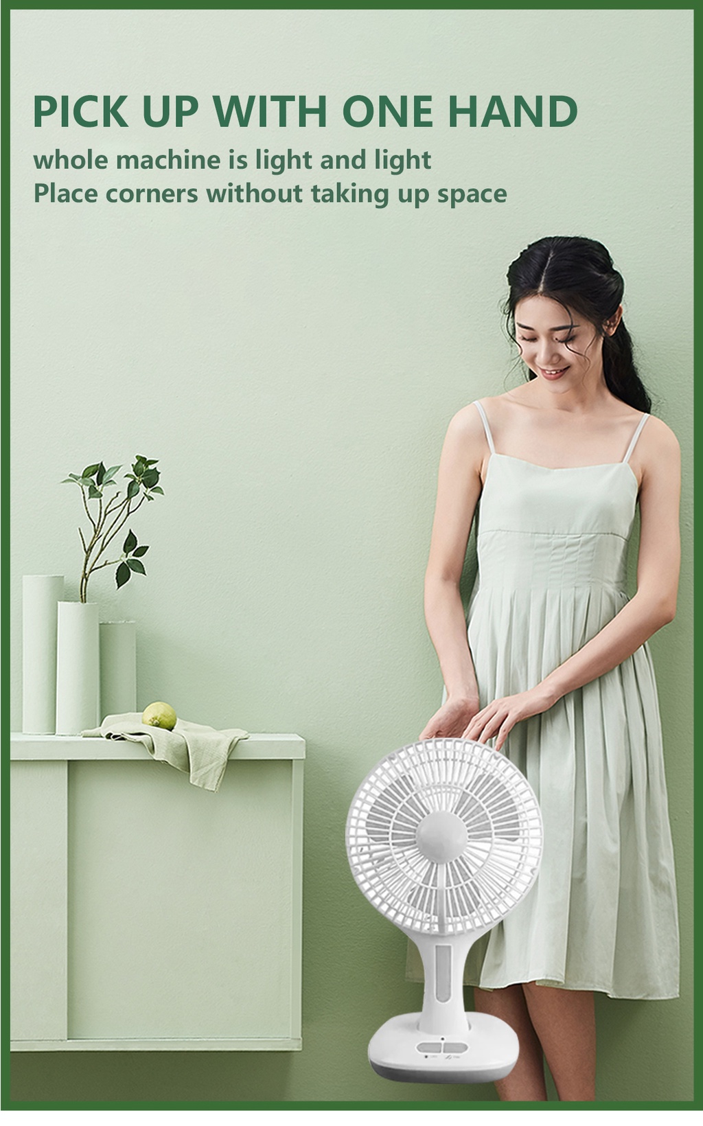 NSS 6" Chargeable fan solar electric fan with LED emergency light Desk ...