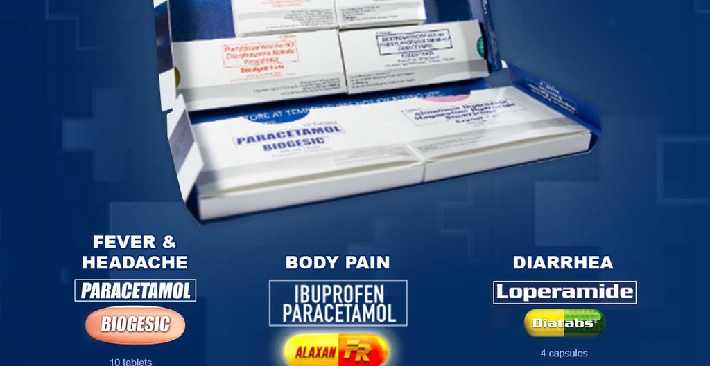 Unilab Handy Health Kit Set of 5-Medicines for First Aid and Medical ...