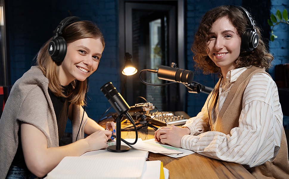 Maono PD100 Professional Podcast Dynamic Microphone Podcast Mic Dynamic ...