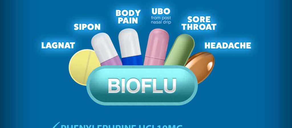 Unilab Bioflu 50 Tablets - Medicine for Relief of Flu and other symptoms like Fever, Headache ...