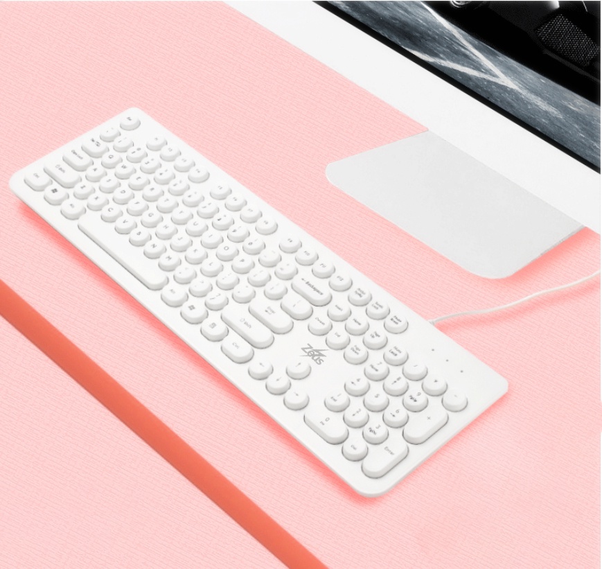 Zeus K-100 ( SteamPunk ) Retro Round Keycaps 104 Keys Keyboard For ...