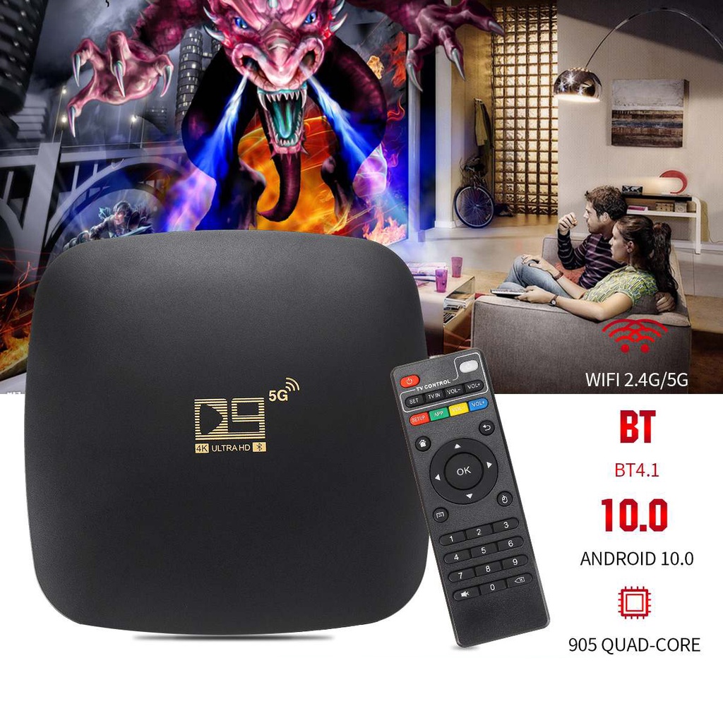 D9 mxq pro tv box 4k 5g 8gb 128gb android smart digibox tv box for tv ...
