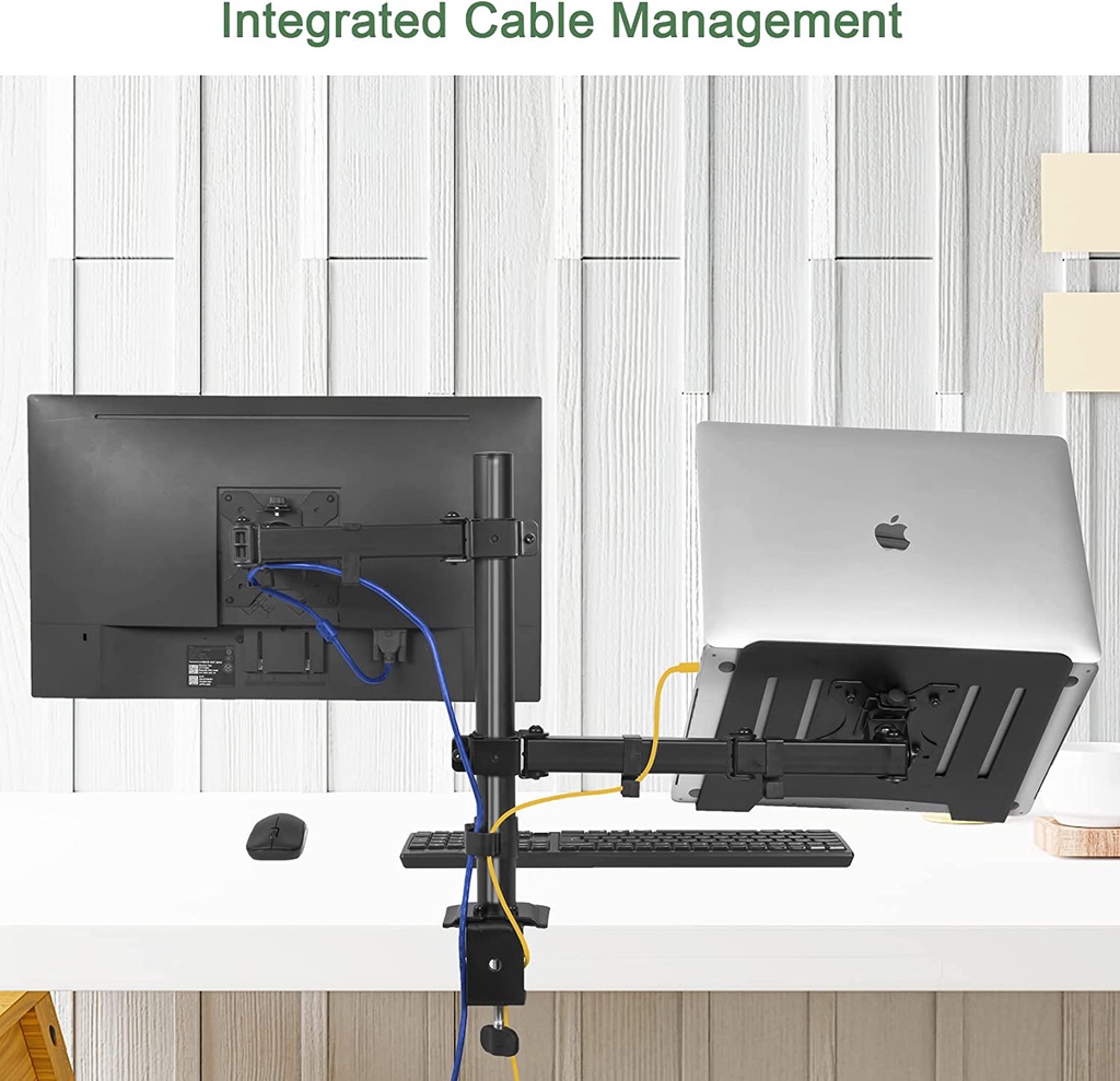 Meewoo Aluminum Height Adjustable Desktop Arm Monitor Holder Plus ...