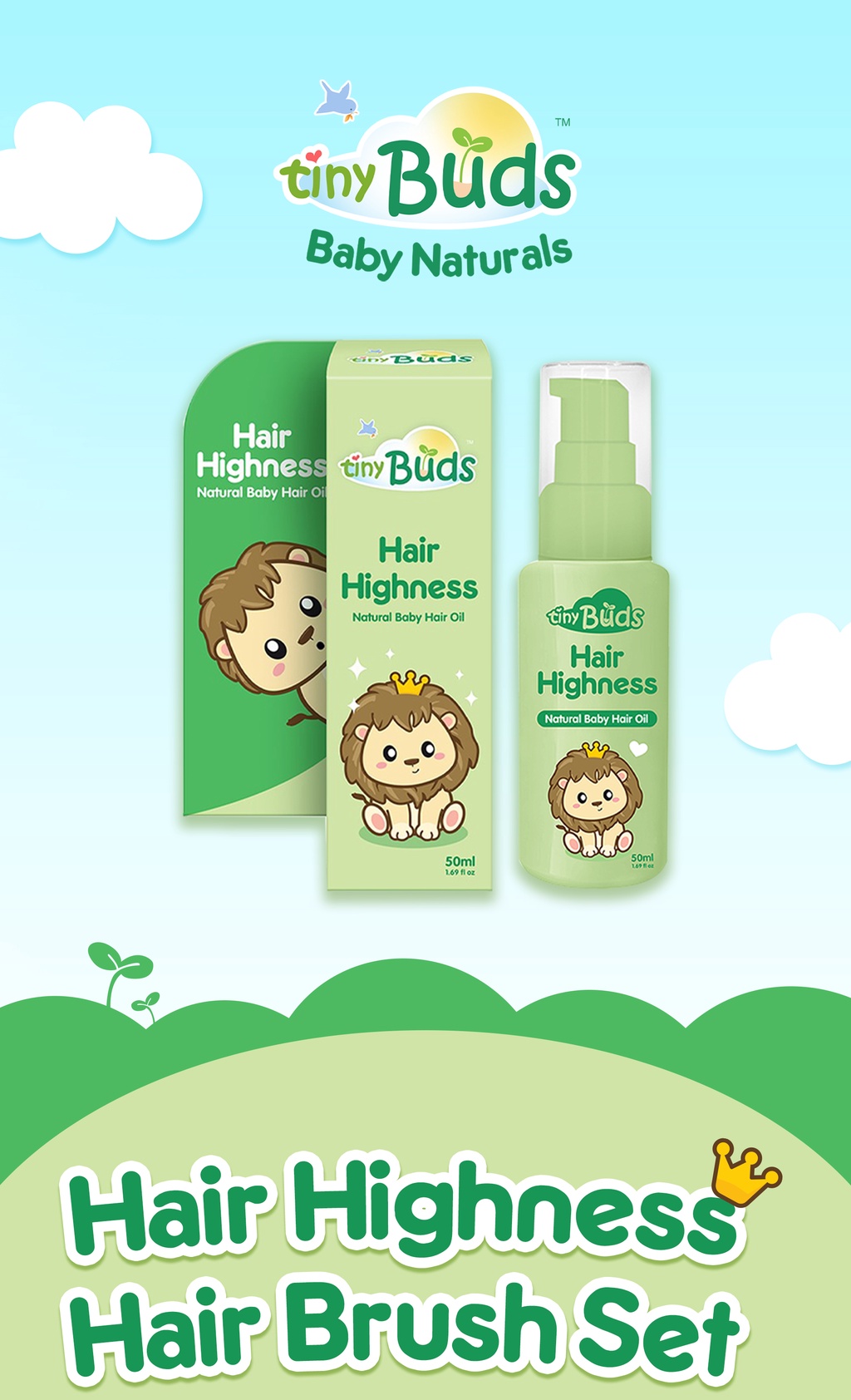 Tiny Buds Hair Highness Natural Baby Hair Oil 50ml | Shopee Philippines