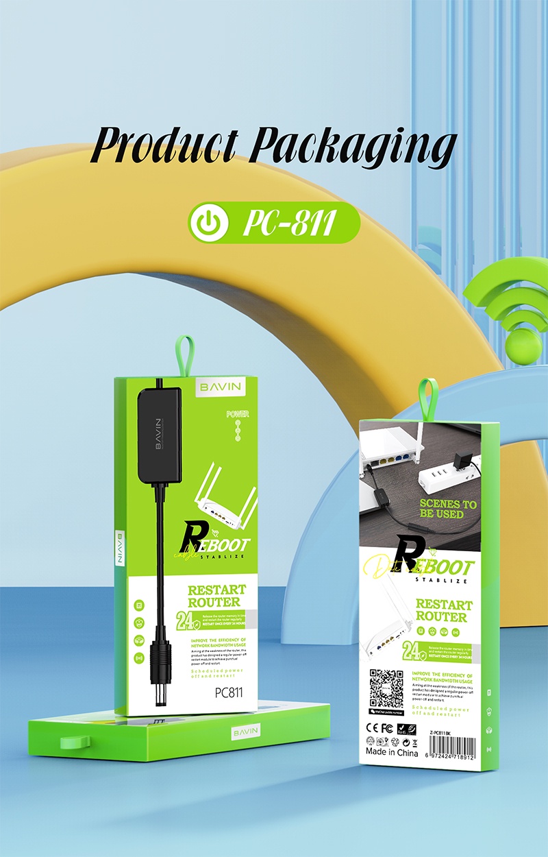 BAVIN PC811 WIFI Router Cable Adapter Booster Modem Wifi Converter 5V to 12V for PLDT / Globe ...