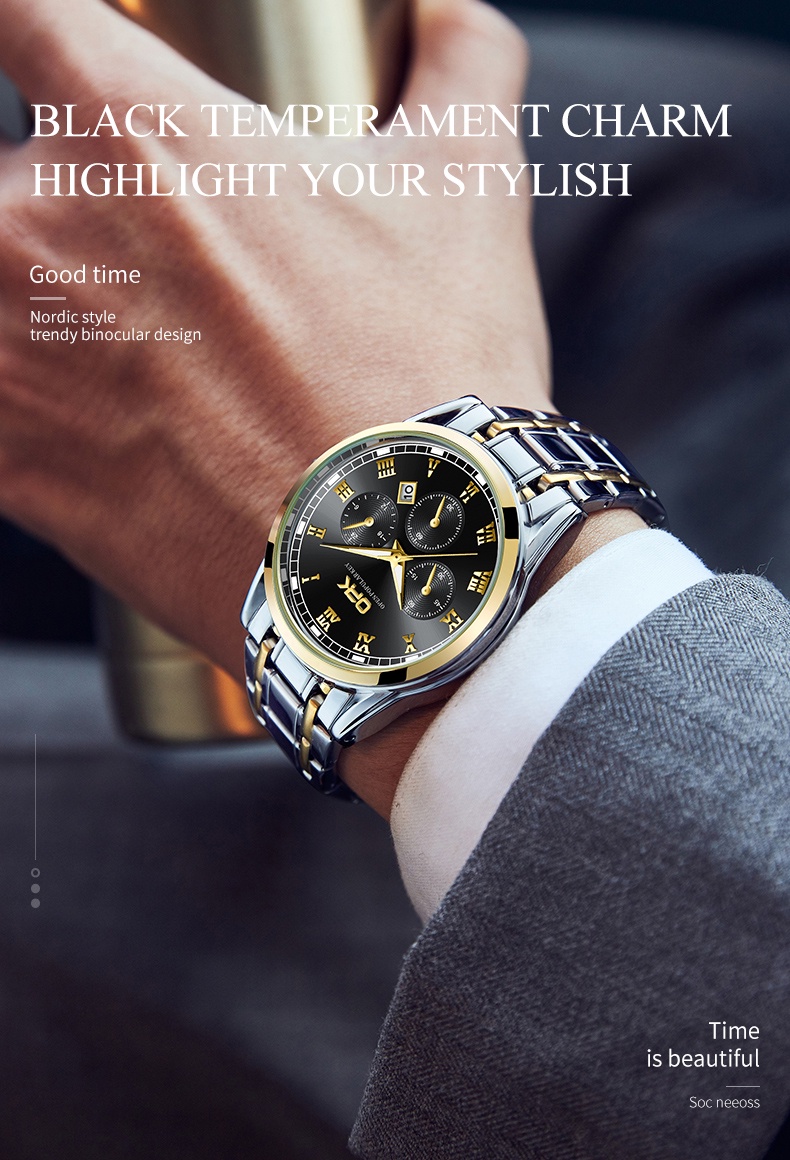 OPK Watch For Men Water Proof Relo for Man Original Business Genuine ...