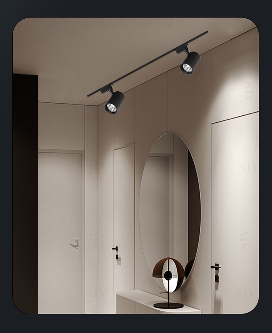 Siv 20W Track Light Set 4 Tracking Lights + 1 Track Spotlight Rail Led ...