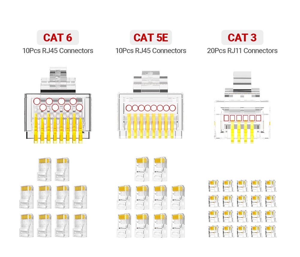 Ampcom Network Tool Kit 12 In 1 Professional Portable Ethernet Computer Maintenance Lan Cable