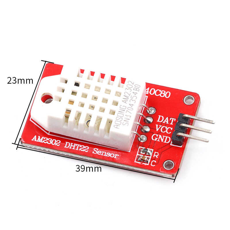 DHT22 single bus digital temperature and humidity sensor with adapter ...