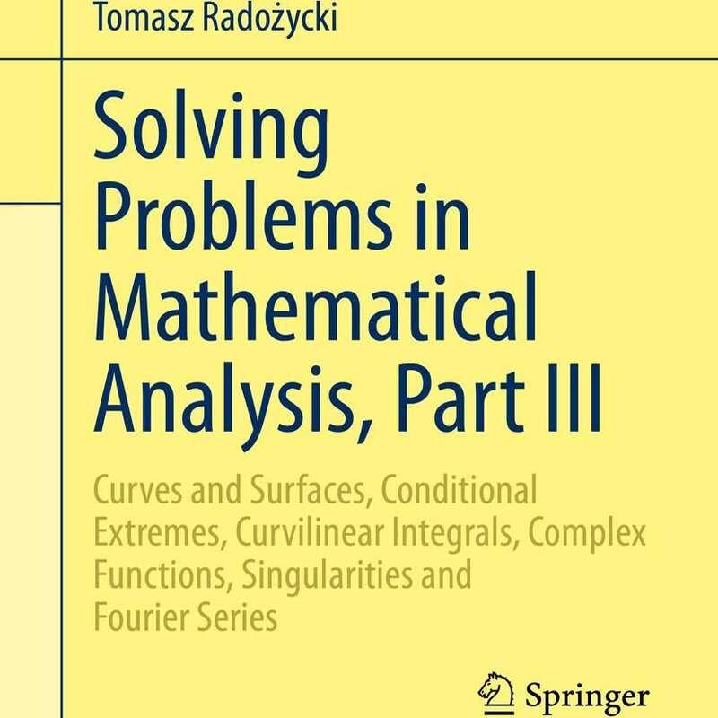 Soing Problems In Mathematical Analysis Part Iii Lynderm Store 8229