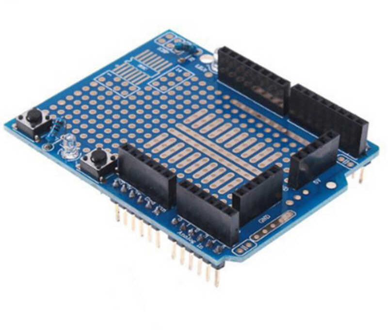 Mini breadboard prototype expansion board based on 328P ProtoShield ...