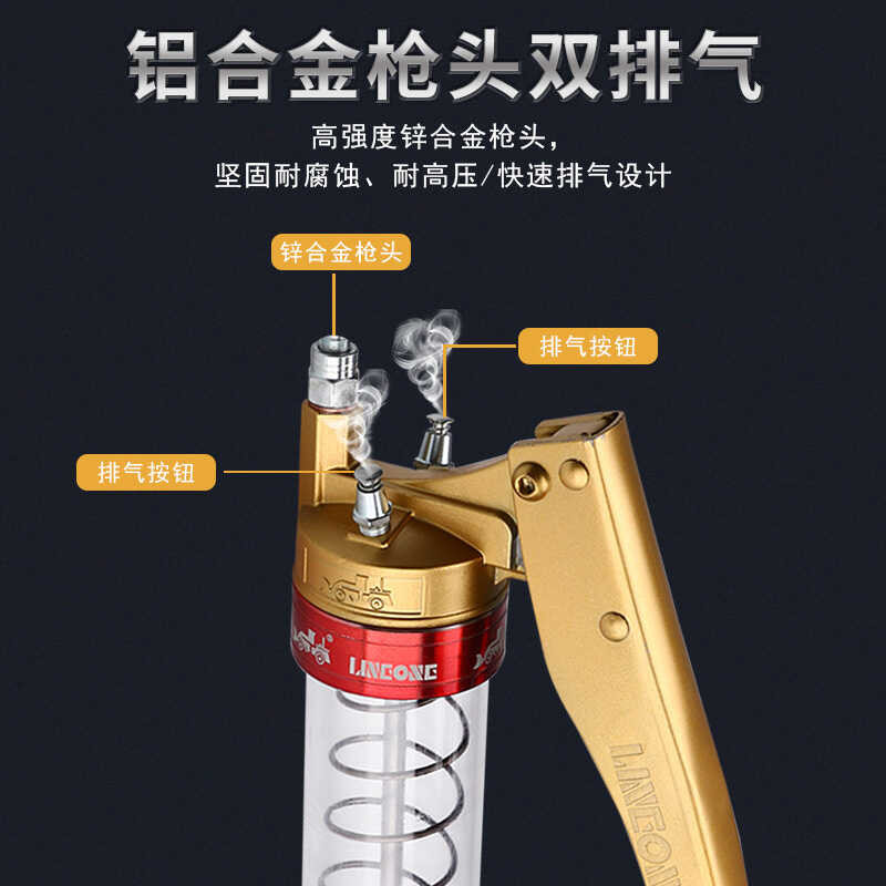 Manual pneumatic tool, transparent single and double rod butter butter ...
