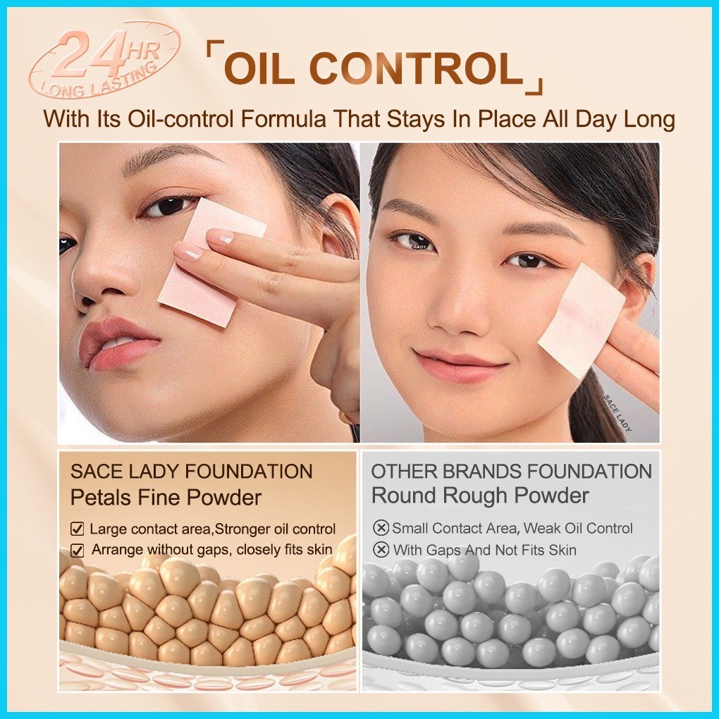 SACE LADY Concealer and Liquid Foundation Full Coverage 12H Lasting ...