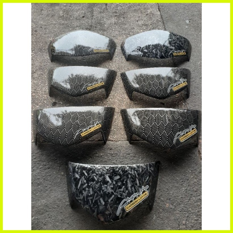 Visor for Suzuki Smash 115 Hydro dip Carbon - UniTop