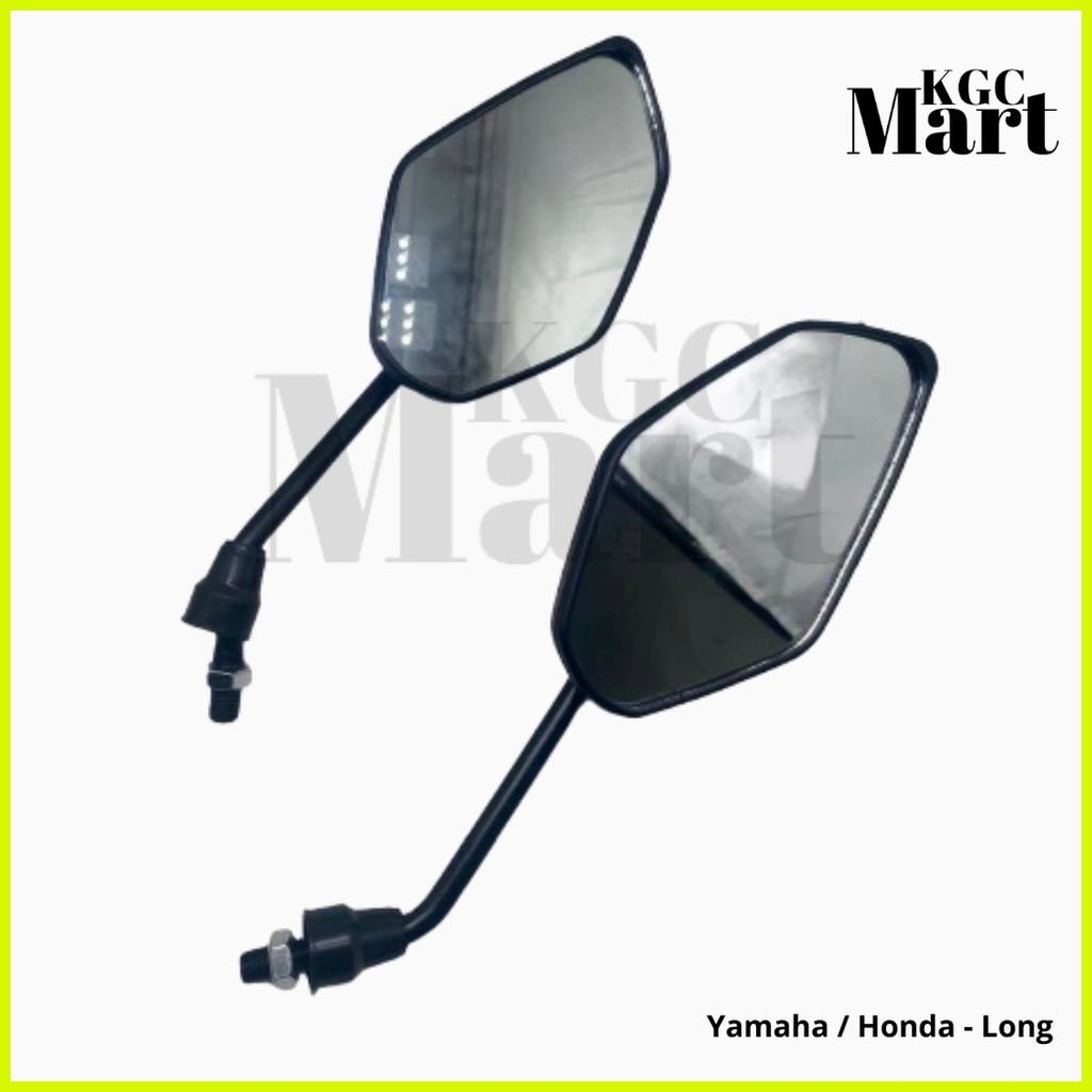 KGC Motorcycle Side Mirror Carbon Finish for Honda and Yamaha - UniTop