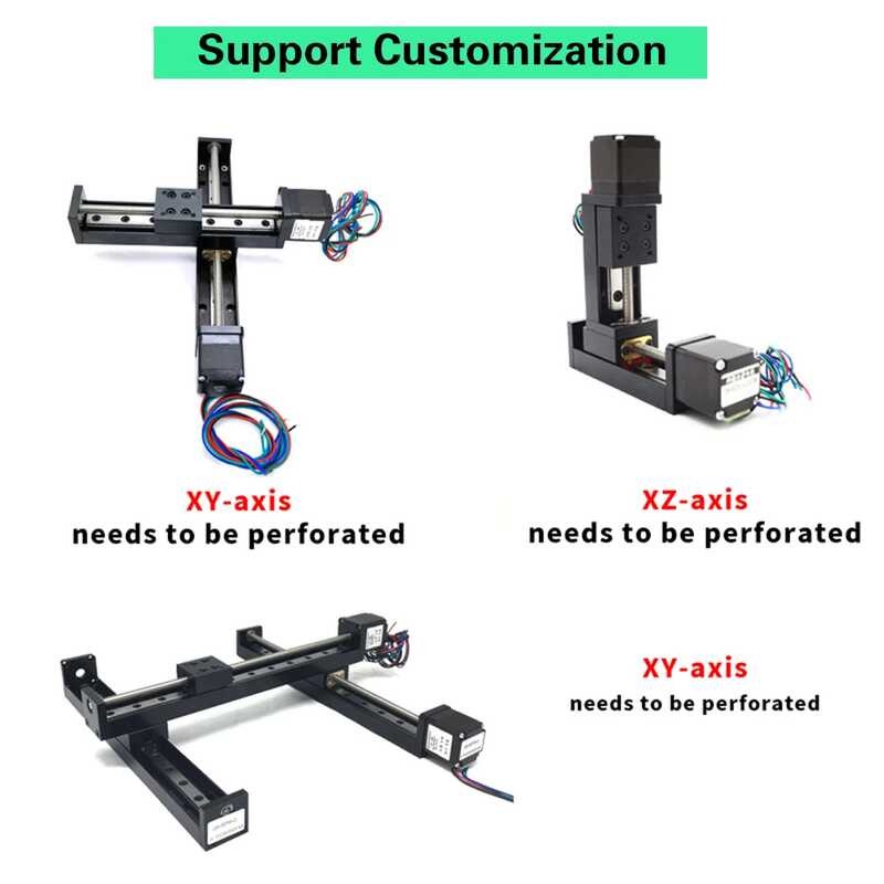 CNC Mini Table Na May Limit Sensor T-Type Guide Rail Motor Kit Motion ...