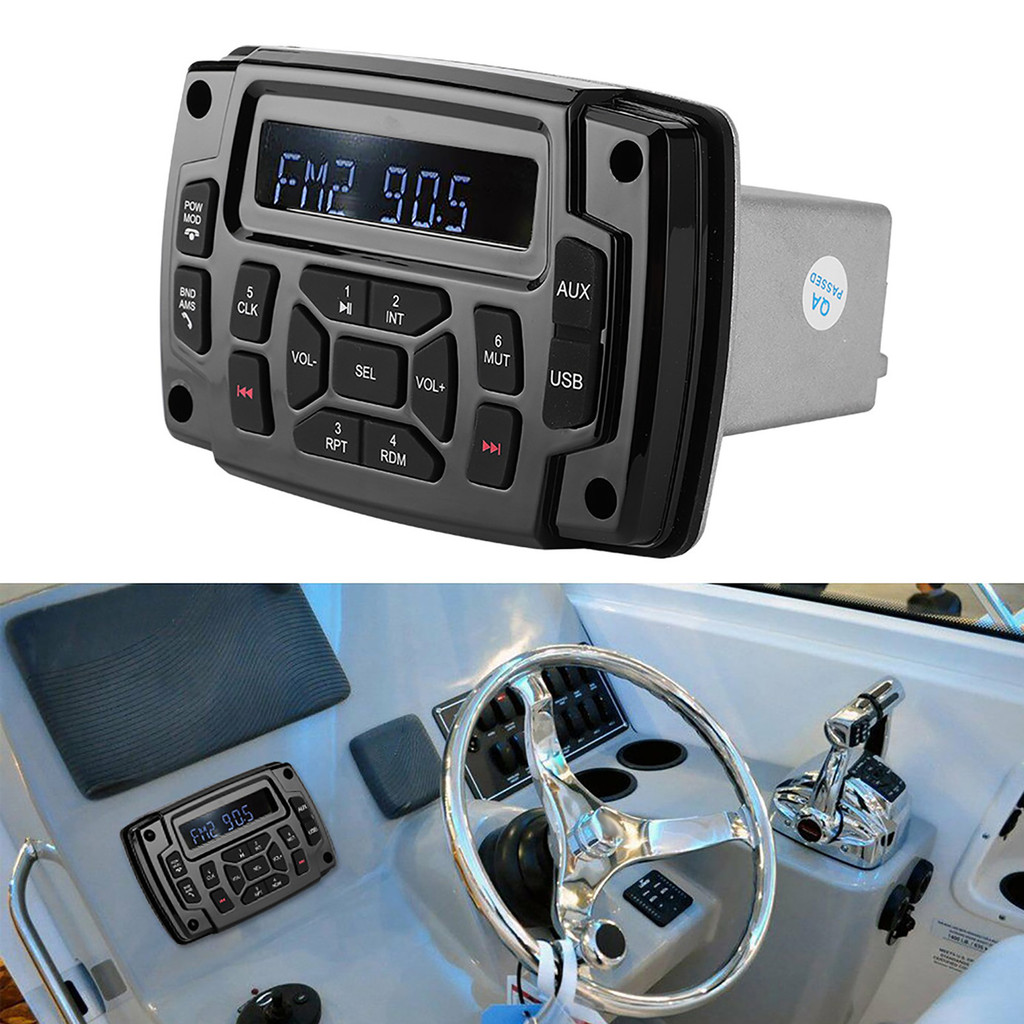 12V Player FM AM Stereo Receiver IP66 Waterprooccessory for Marine ...