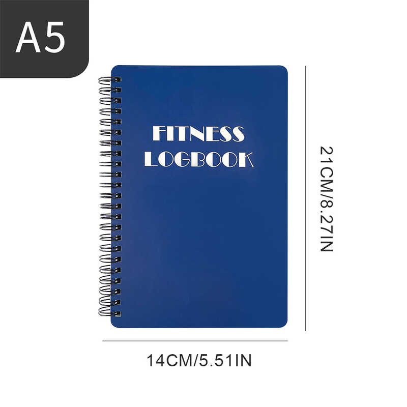 Planner A5 Logbook Coiled Gym Exercise Notebook Weight Loss Goal ...