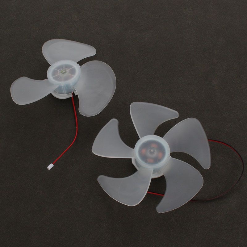 9v Brushless DC Motor with Fan Blade 140 Large 3 Blades 5 Blades with ...