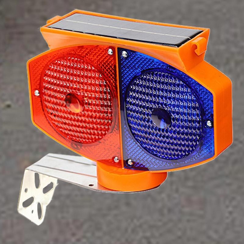 Solar Double Side Led Strobe Sensitive Safety Roadblock Warning Lights ...