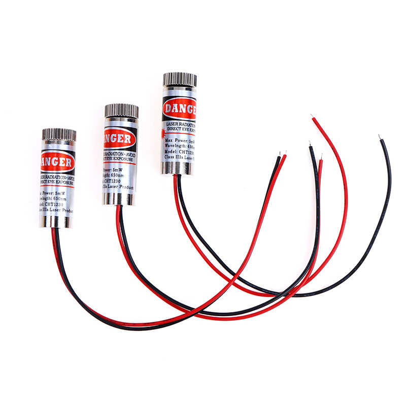 650Nm 1B7 5Mw Point/E/Cross Module Tube 3V-5V Dotted Head Used For Red Light Laser Pointers 0De ...