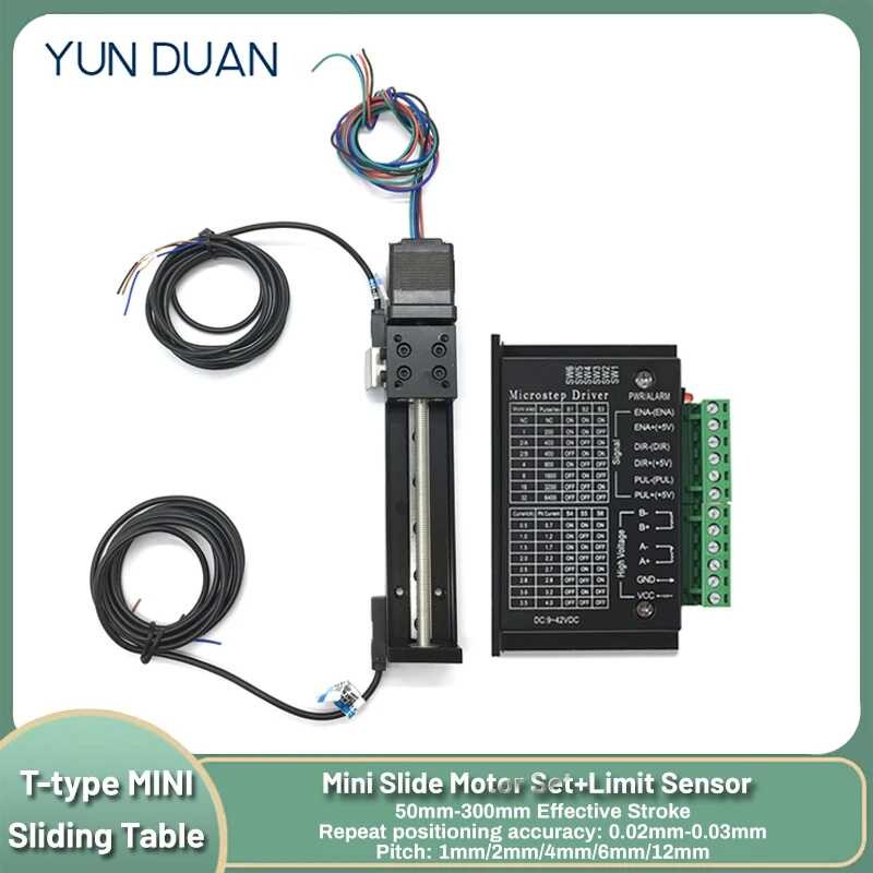 CNC Mini Table Na May Limit Sensor T-Type Guide Rail Motor Kit Motion ...