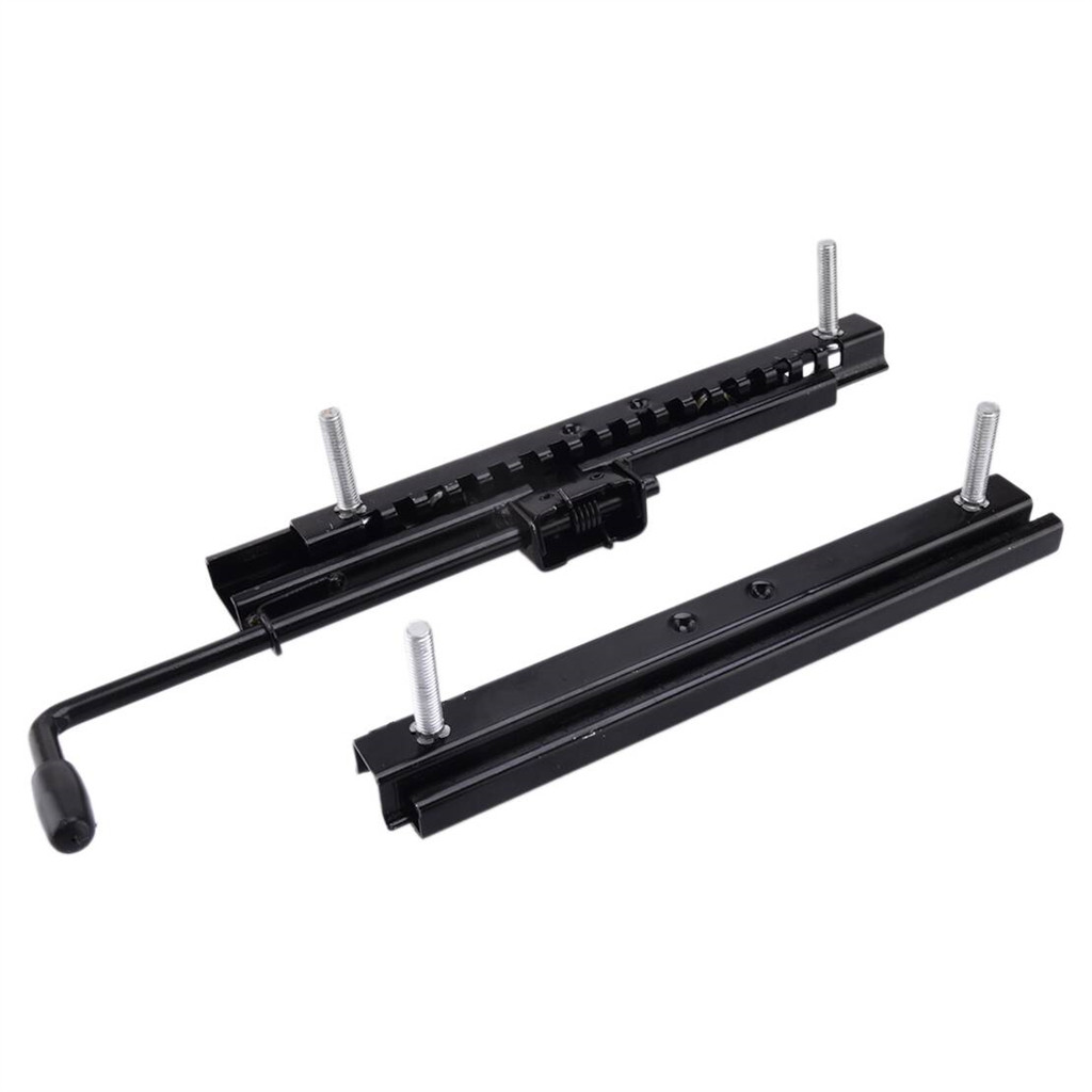 1 Set Adjustable Seat Slider Track Black Steel Fit for Go Kart Four ...
