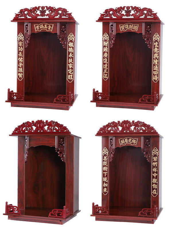 Grandpa's desk, incense table, Buddha niche table, household wall ...