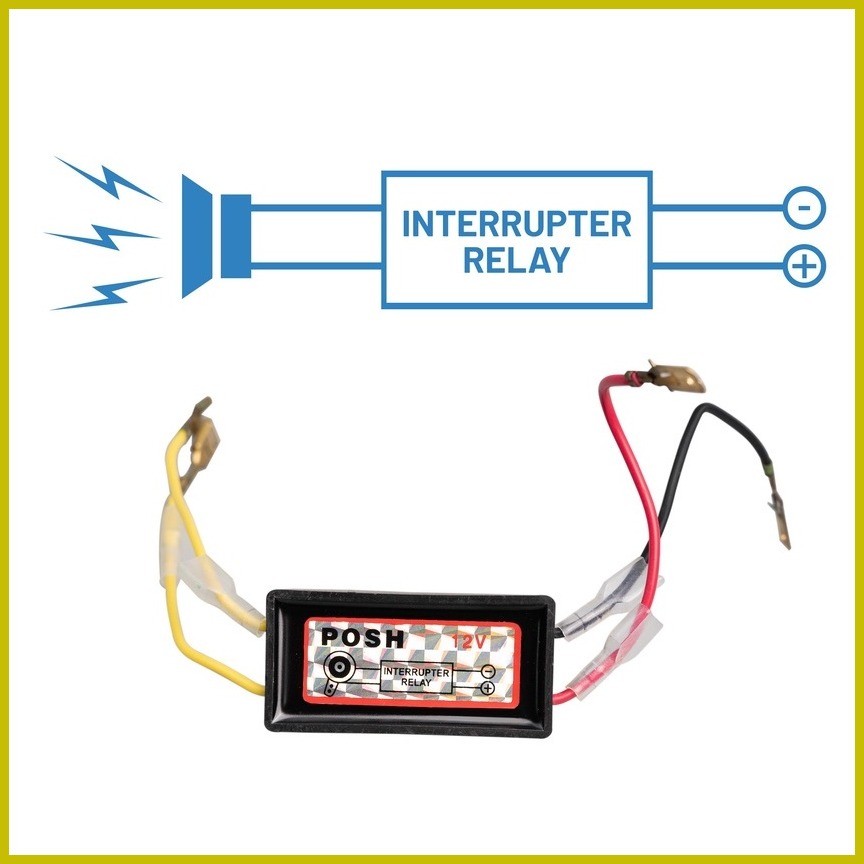 VMC Posh Horn Interrupter Horn Relay 12V For Car Motorcycle - UniTop