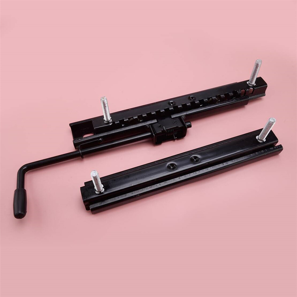 1 Set Adjustable Seat Slider Track Black Steel Fit for Go Kart Four ...