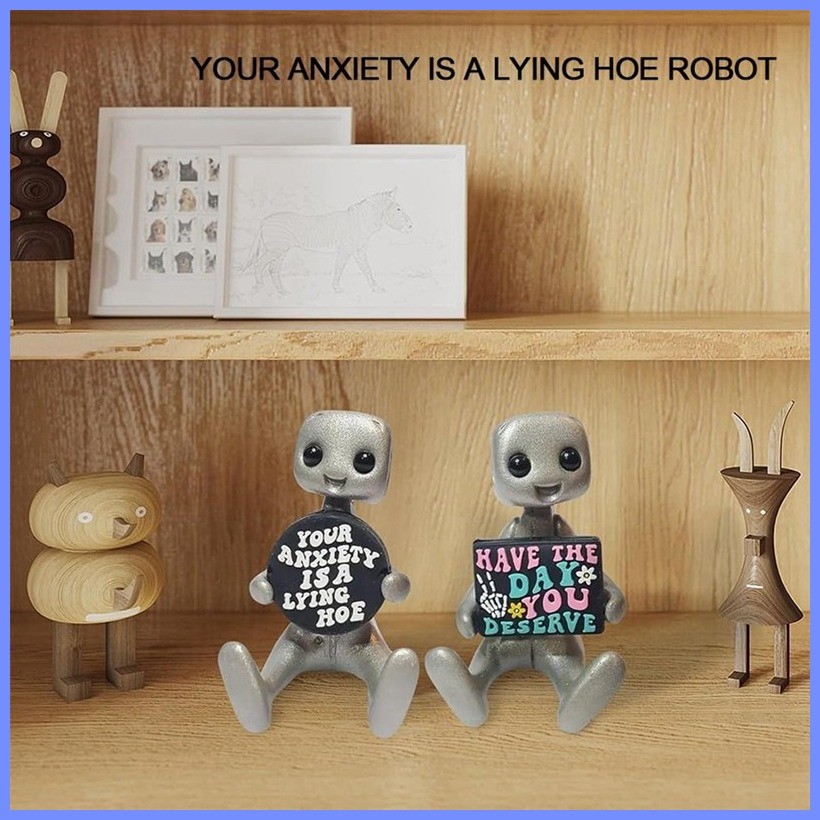 Robot Figurines, Cute Robot Statues, Adorable Little Robot Figures with ...