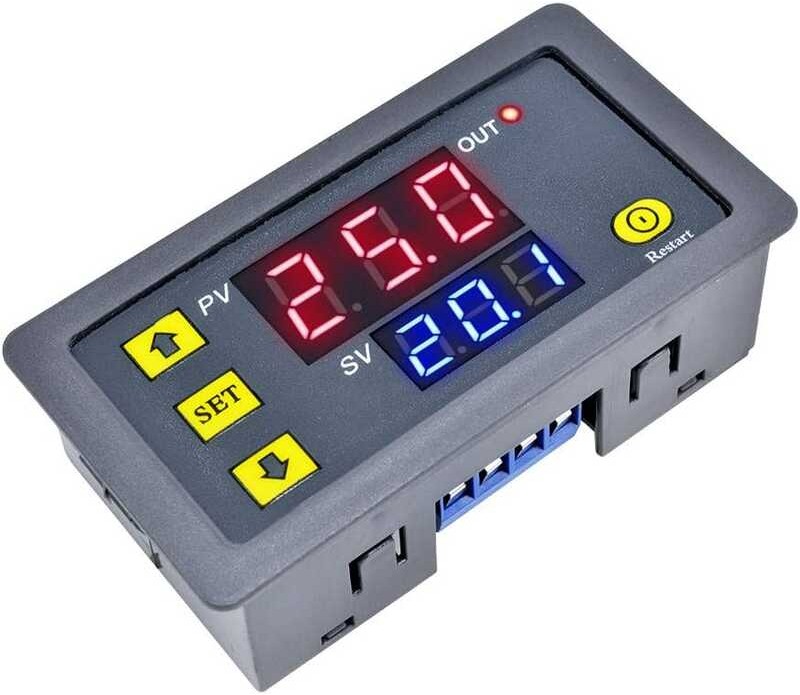 Delay 2 Timer Relays Programmable Loop Timer Switch Control LED Digital Display Time Relay Modu ...