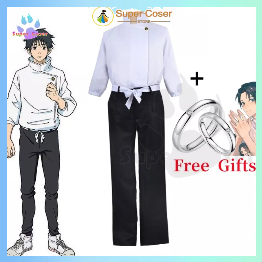 Anime Jujutsu Kaisen Yuta Okkotsu Cosplay Costume Halloween Carnival ...