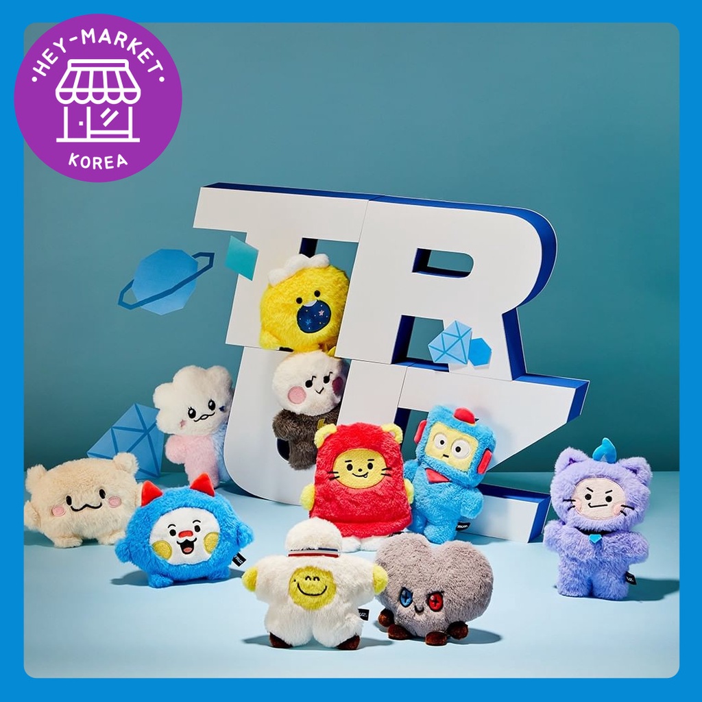 [Line Friends] TRUZ Flat Fur Diamond Doll Stuffed Toy Truz / Minini / Treasure / Treasure maker ...
