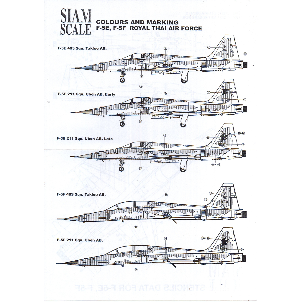 1/48 Decal for F-5E/F RTAF F-5 E/Model. | Shopee Philippines
