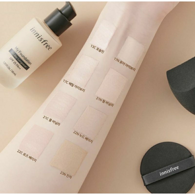 Innisfree My Foundation all day long wear SPF PA++ 30 ml(Exp.2026) - UniTop