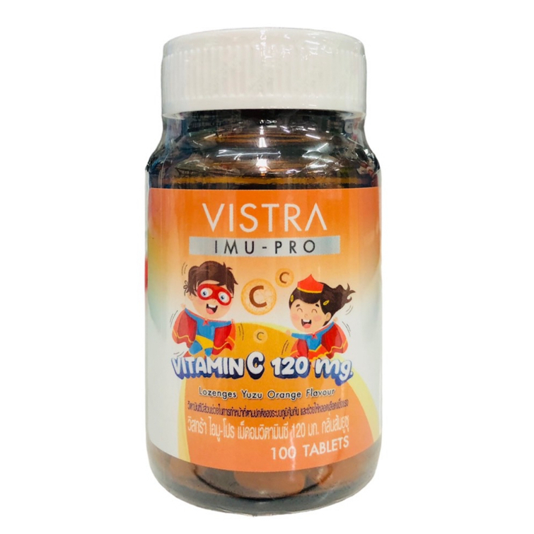 VISTRA IMU-PRO Vitamin C 120 mg. IMU-PRO With 120mg Yuzu Orange Flavor ...